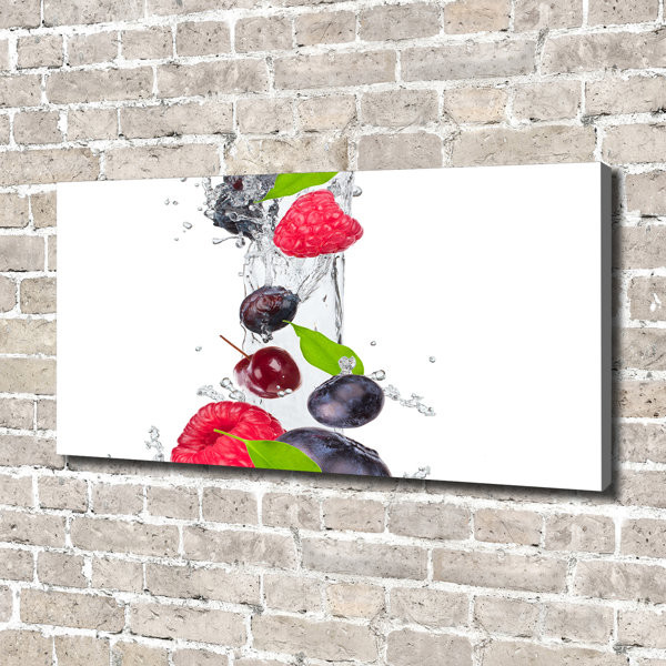 Ebern Designs Obst und Wasser - Ungerahmte Kunstdrucke auf Leinwand | Wayfair.de